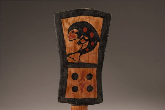 Simon Charlie | Salish Rattle Simon Charlie Northwest Coast B.C | MutualArt