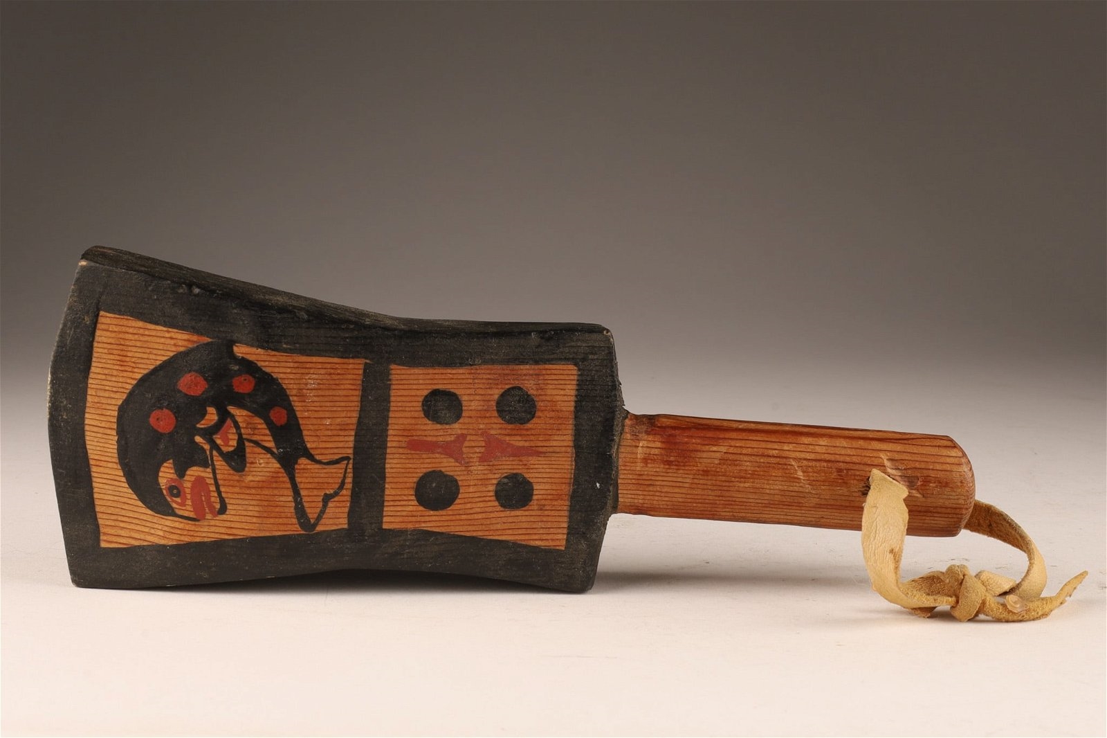 Simon Charlie | Salish Rattle Simon Charlie Northwest Coast B.C | MutualArt