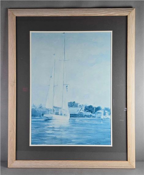 Ray Ellis | 1985 Ray Ellis Heading Out Watercolor Print | MutualArt