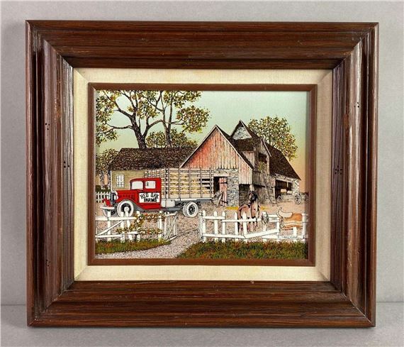 H. Hargrove | H Hargrove Signed Red Oak Farms Serigraph | MutualArt