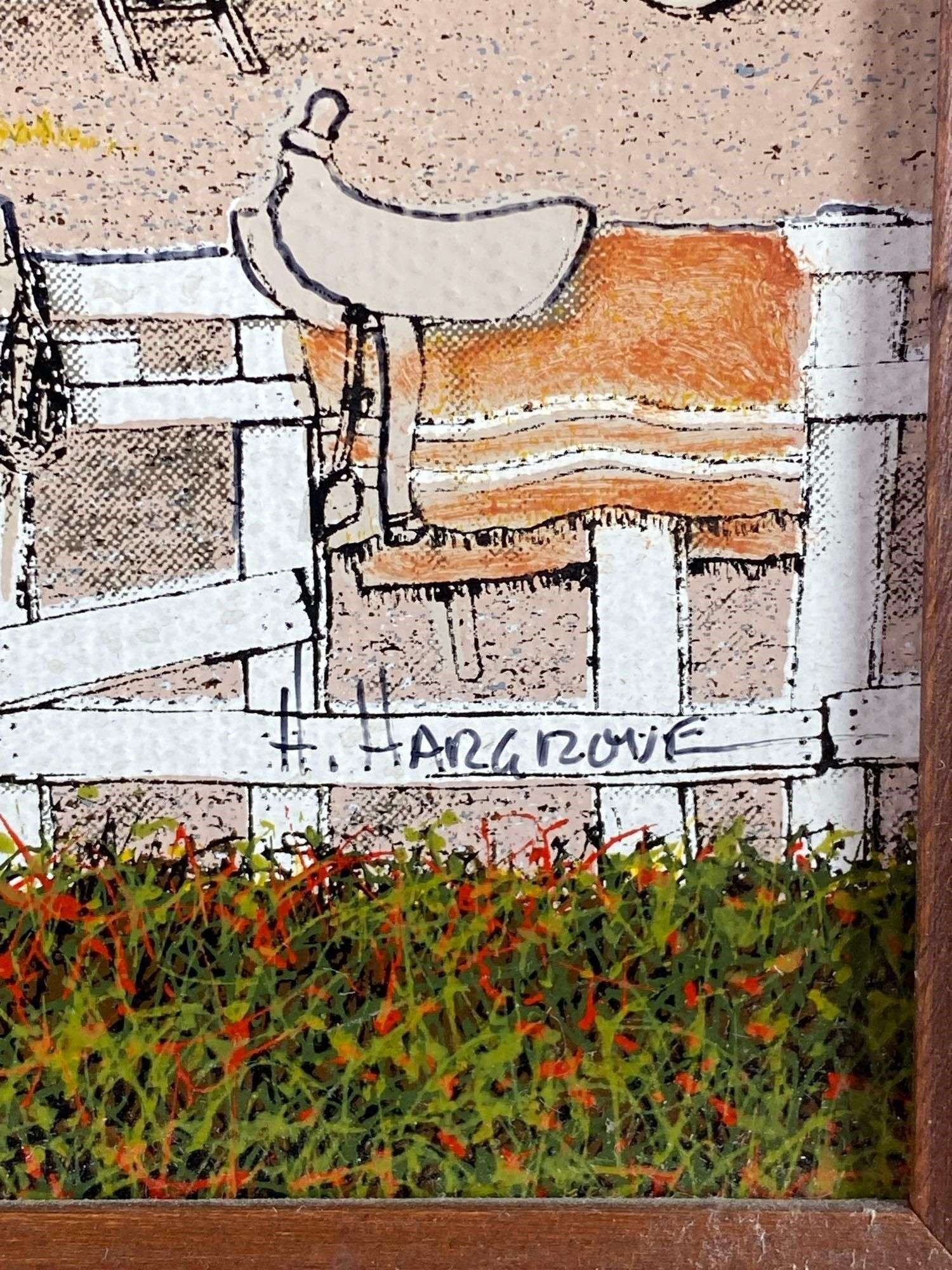 H. Hargrove | H Hargrove Signed Red Oak Farms Serigraph | MutualArt