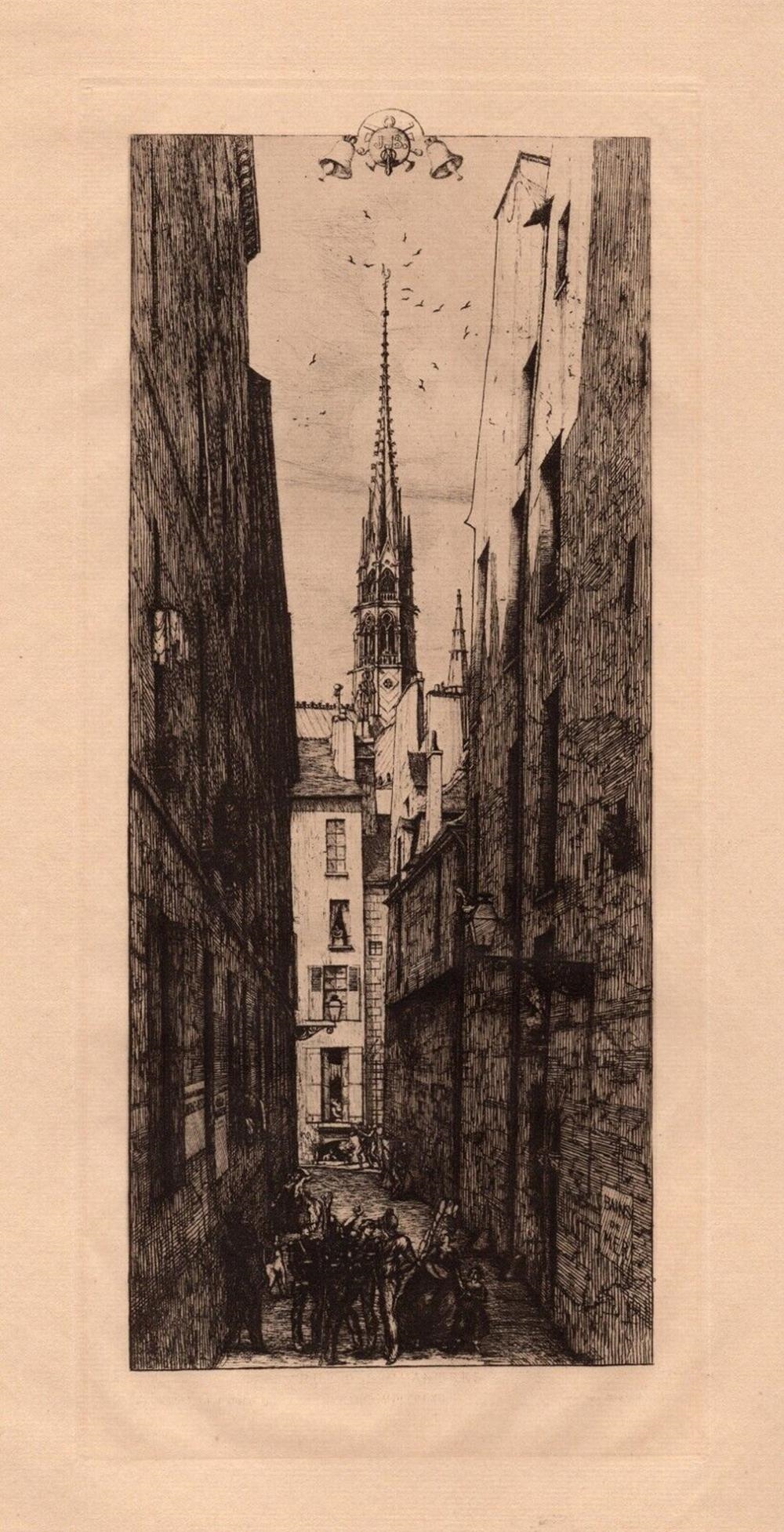 Charles Meryon | CHARLES MERYON Etching Famous Chantrey Street (1926 ...