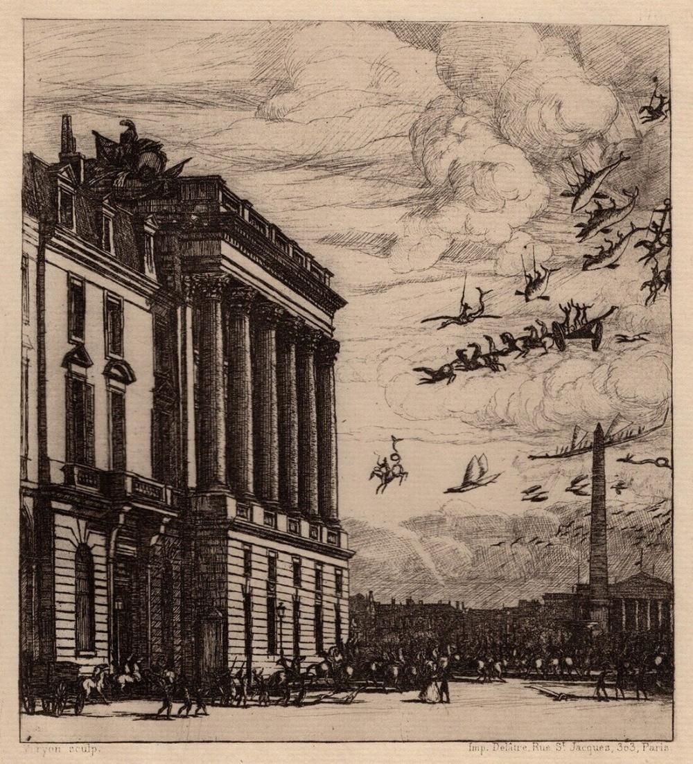 Charles Meryon | Charles MERYON SIGNED Etching View of the Admiralty ...