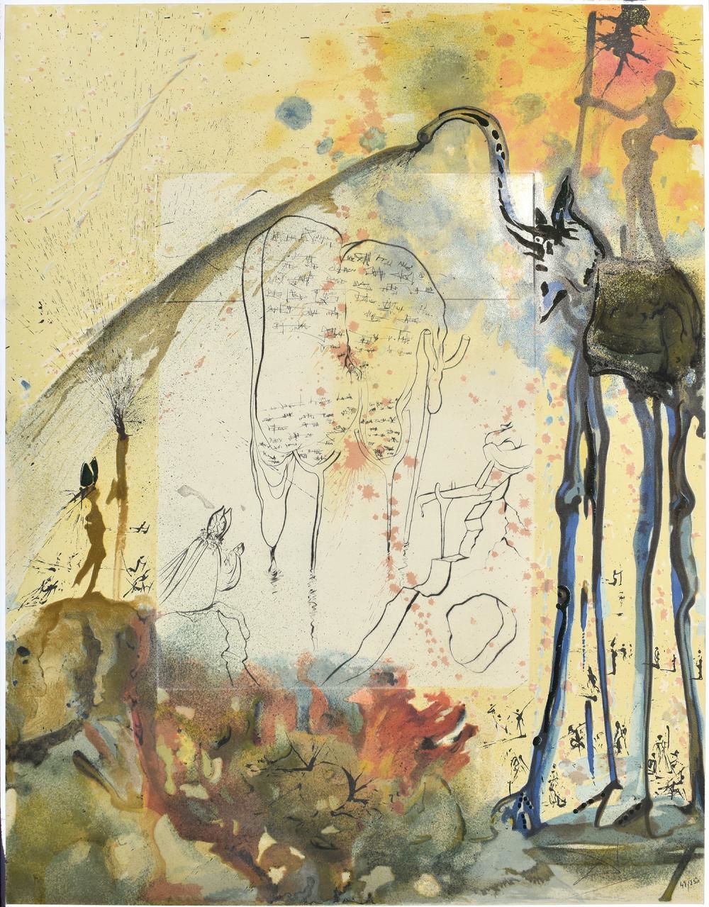 Salvador Dalí | Salvador Dali Moses Monotheism Etching/Lithograph ...