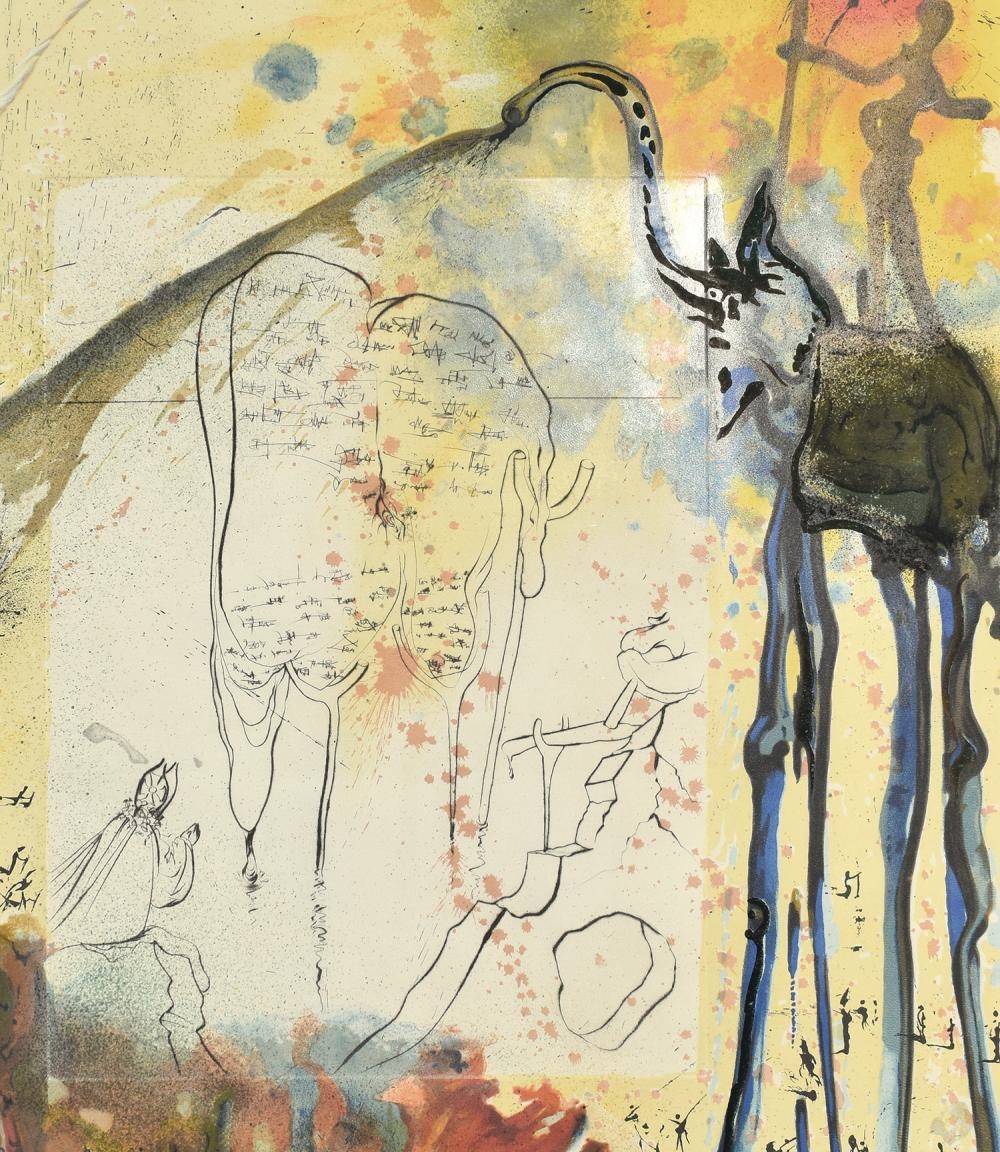 Salvador Dalí | Salvador Dali Moses Monotheism Etching/Lithograph ...