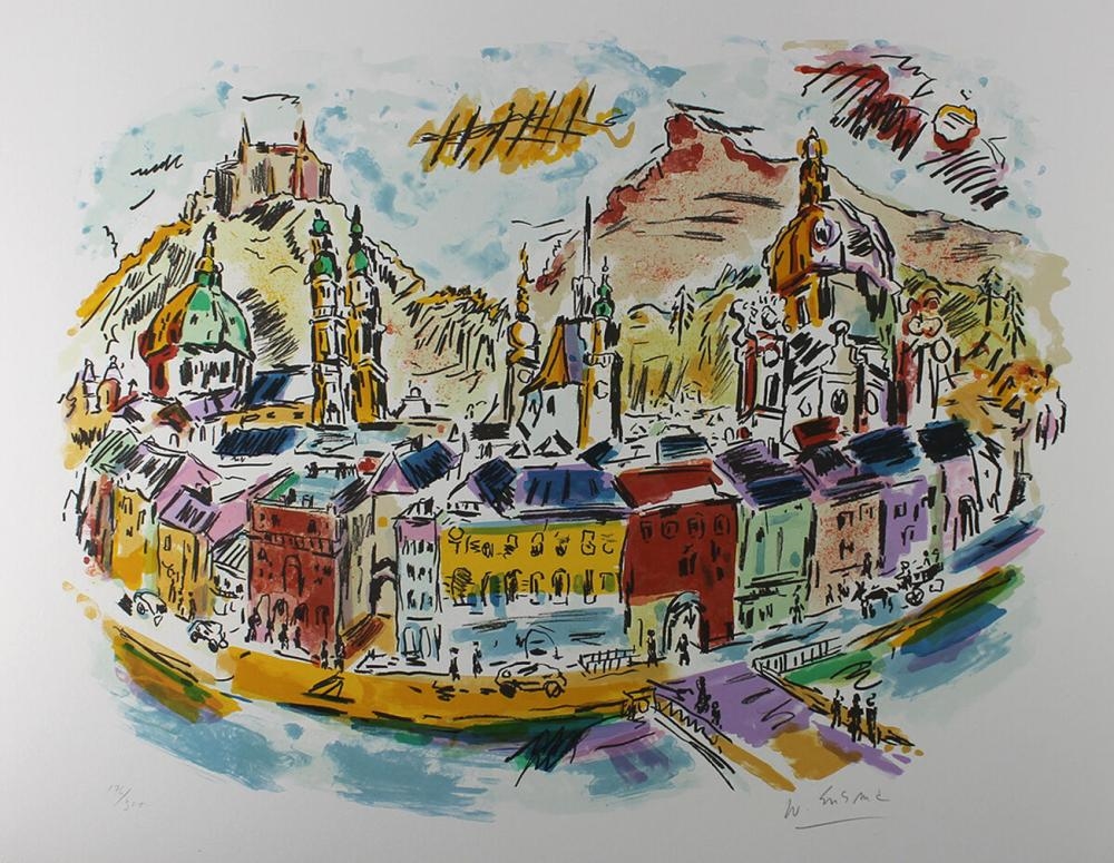 Wayne Ensrud | 1980 Wayne Ensrud Royal Chateau lithograph signed (1980 ...