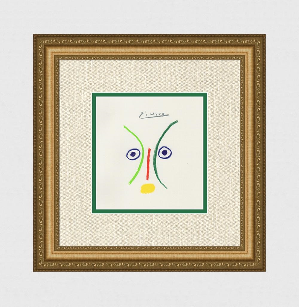 Pablo Picasso | After Pablo Picasso 1968 Color Lithograph Colorful Face ...