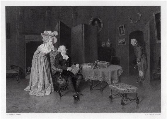 Charles Green | Charles Green 1800s Engraving Waiting for the Letter ...