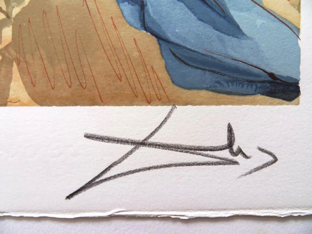 Salvador Dalí | 1960 Salvador Dali Hard Margins Authentic Woodcut ...