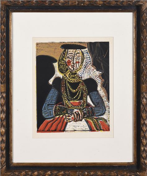 Pablo Picasso | Retrato de dama según Cranach el joven (1881) | MutualArt