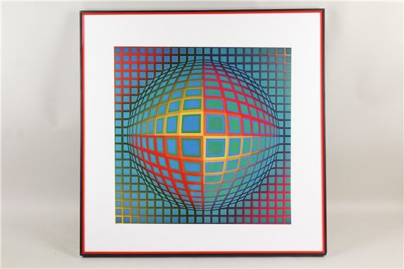 Victor Vasarely | Victor Vasarely Vega-Nor Op Art Lithograph 1969 (1969 ...