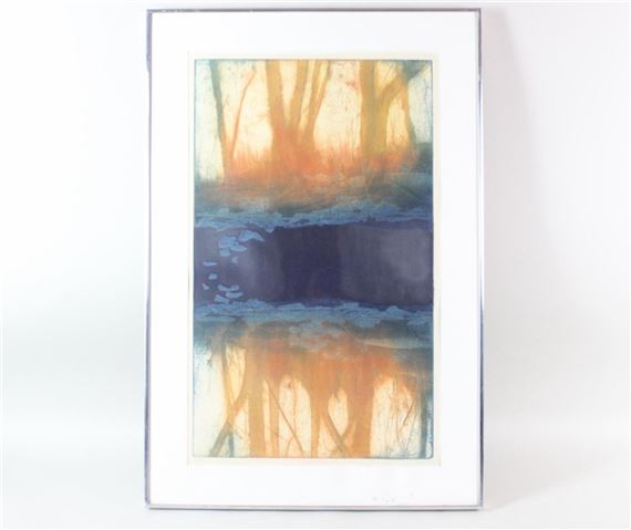 Ruth Rodman | Ruth Rodman Abstract Etching Print Reflection IV | MutualArt