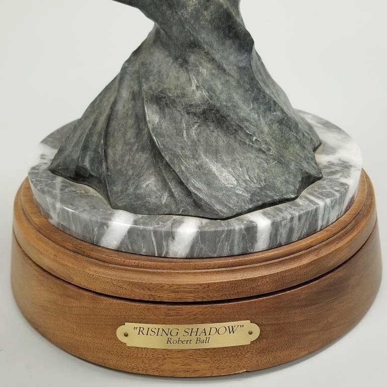 Robert Ball | Robert Ball bronze wolf Raising Shadow 11/27 on | MutualArt