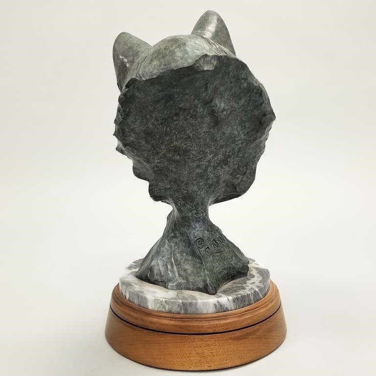 Robert Ball | Robert Ball bronze wolf Raising Shadow 11/27 on | MutualArt