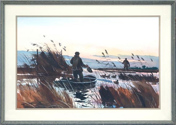Chet Reneson | Setting Out Decoys | MutualArt