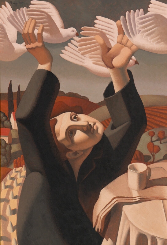 Edward Povey | A Man and A Flock of Birds (1999) | MutualArt