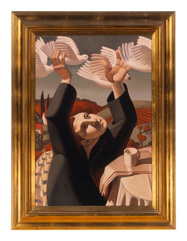 Edward Povey | A Man and A Flock of Birds (1999) | MutualArt