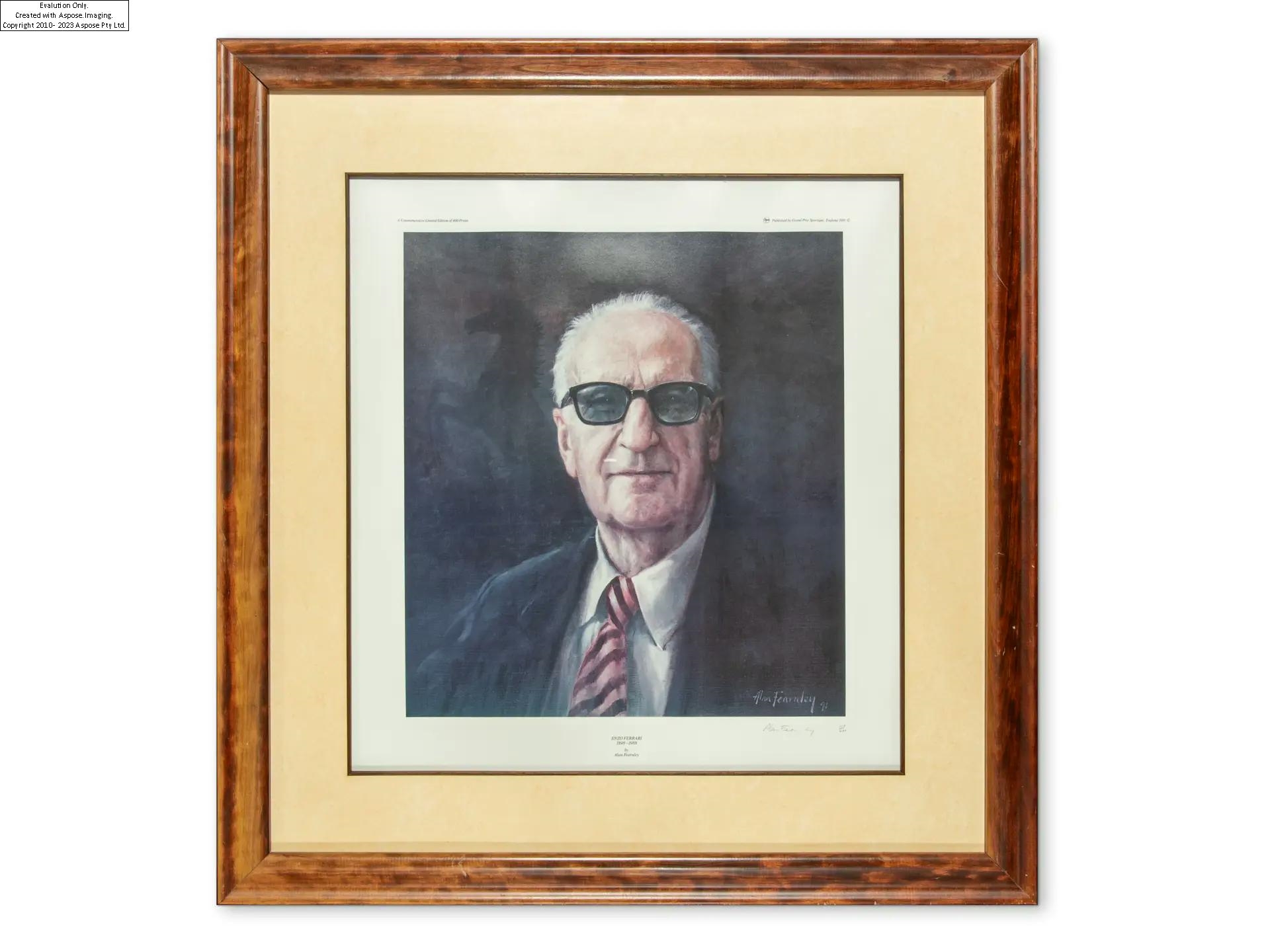 Alan Fearnley | Enzo Ferrari 1898–1988 (1991) | MutualArt