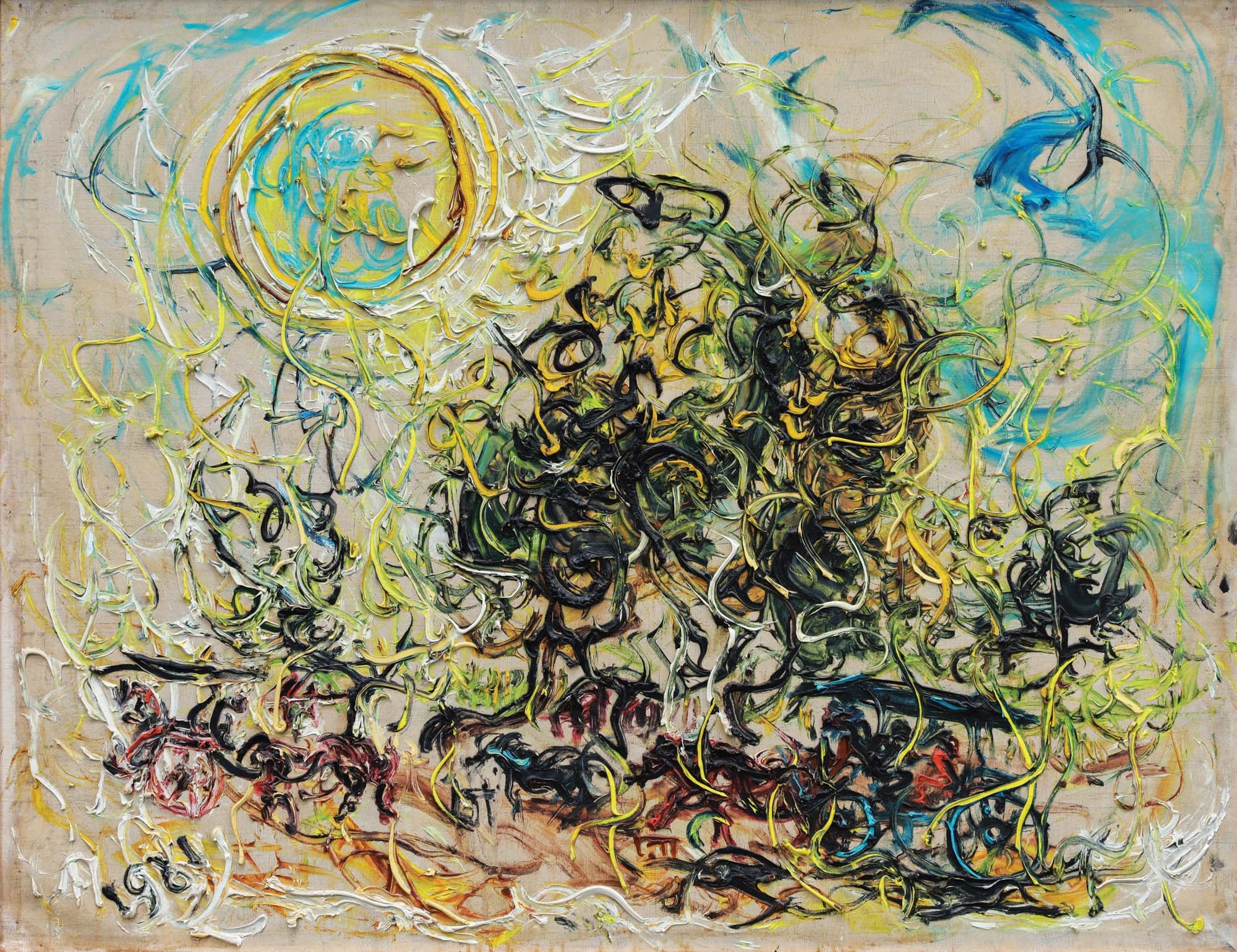 Affandi | SELF PORTRAIT, EATING WATERMELON (1976) | MutualArt