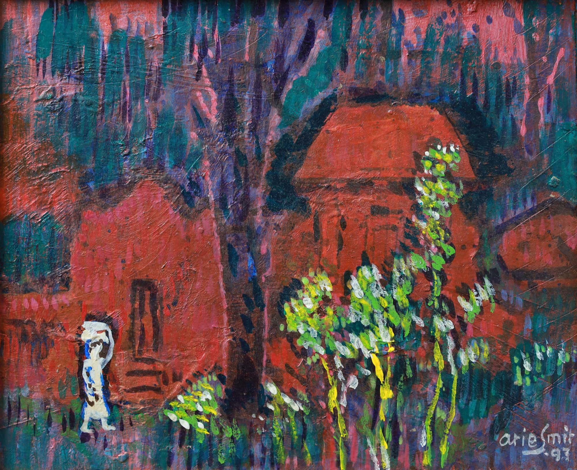 Arie Smit | Landscape and Temple (2003) | MutualArt