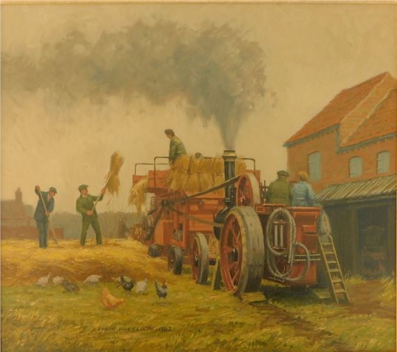 Robin Wheeldon | Steam Threshing at Epworth (1983) | MutualArt