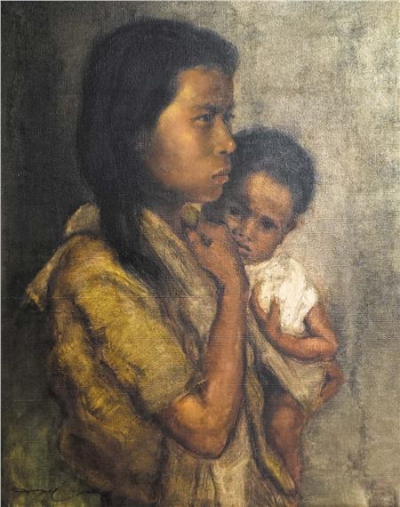 Dullah | DULLAH | Mother and Child (Ibu dan Anak | MutualArt