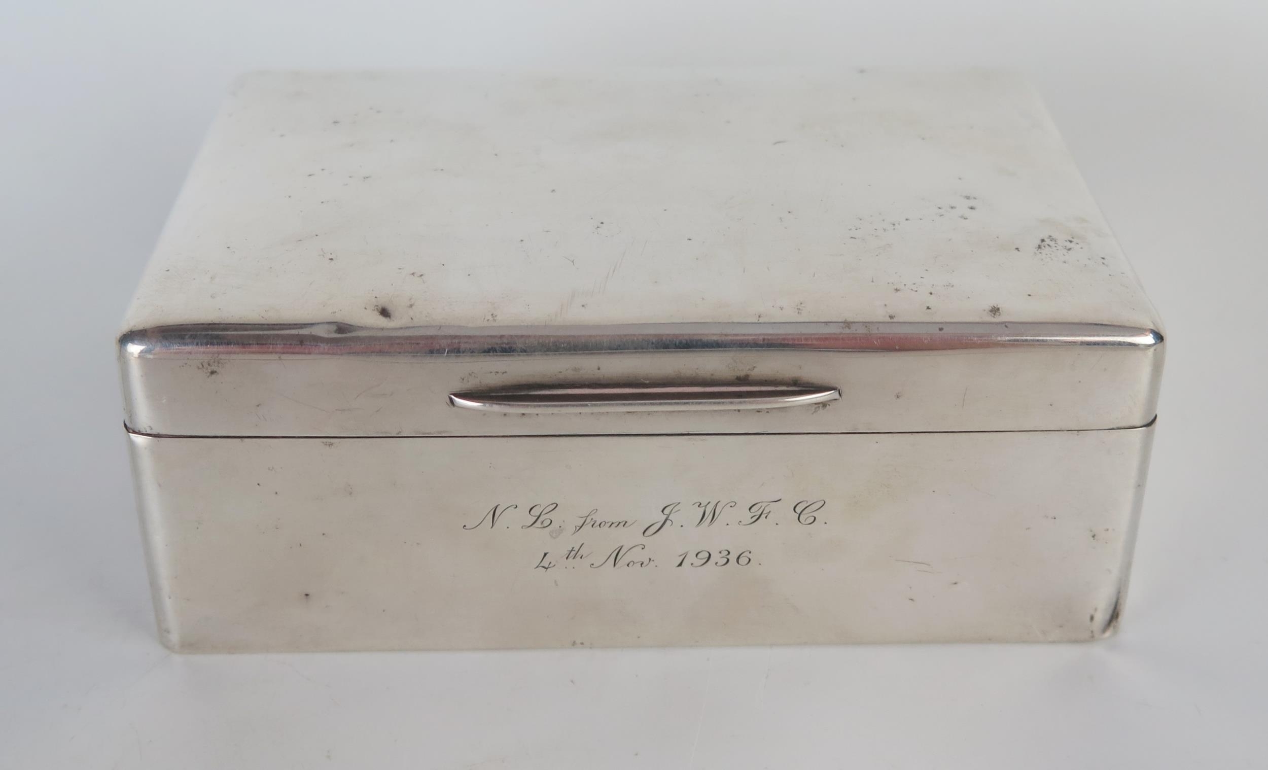 Edward VIII | An Edward VIII silver cigarette box (1936) | MutualArt