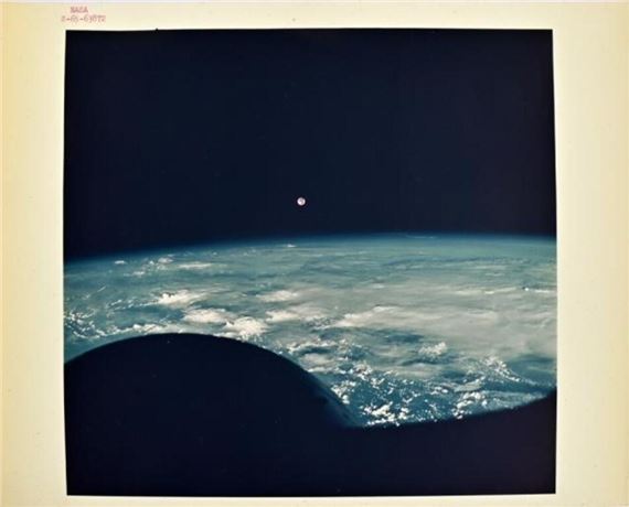Frank Borman | Full Moon Over The Earth NASA Red Number Photo (1965 ...