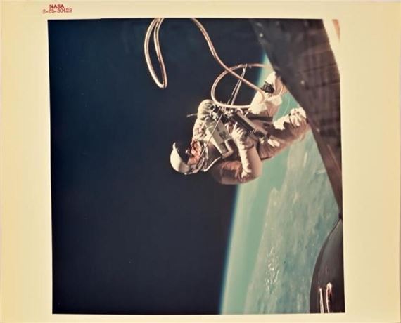 H. White | Ed White SpaceWalk EVA NASA Red Number Photo (1965) | MutualArt