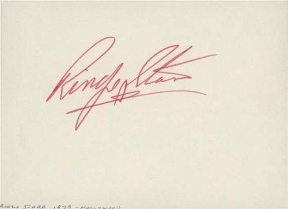 Ringo Starr | Ringo Starr Signature Cut The Beatles | MutualArt