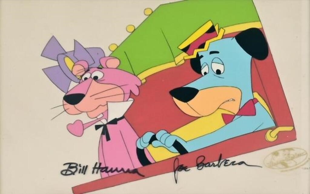 Hanna Barbera | Huckleberry Hound and Snagglepuss Serial Cel (1987 ...