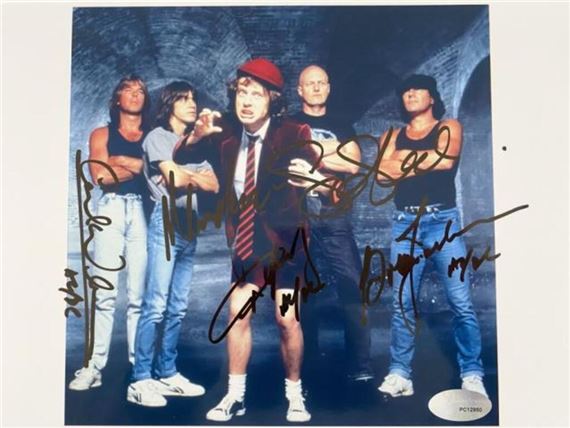 Brian Johnson | AC/DC Band Signed Photo | MutualArt