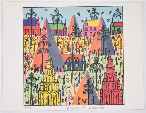 Howard Finster | VISIONS OF CLEAN WORLDS (1993) | MutualArt