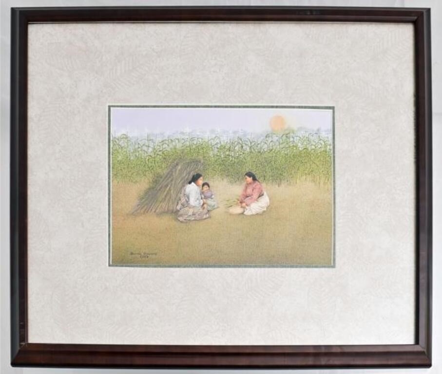 Norma Howard | Untitled Norma Howard Original Watercolor Framed (2008 ...