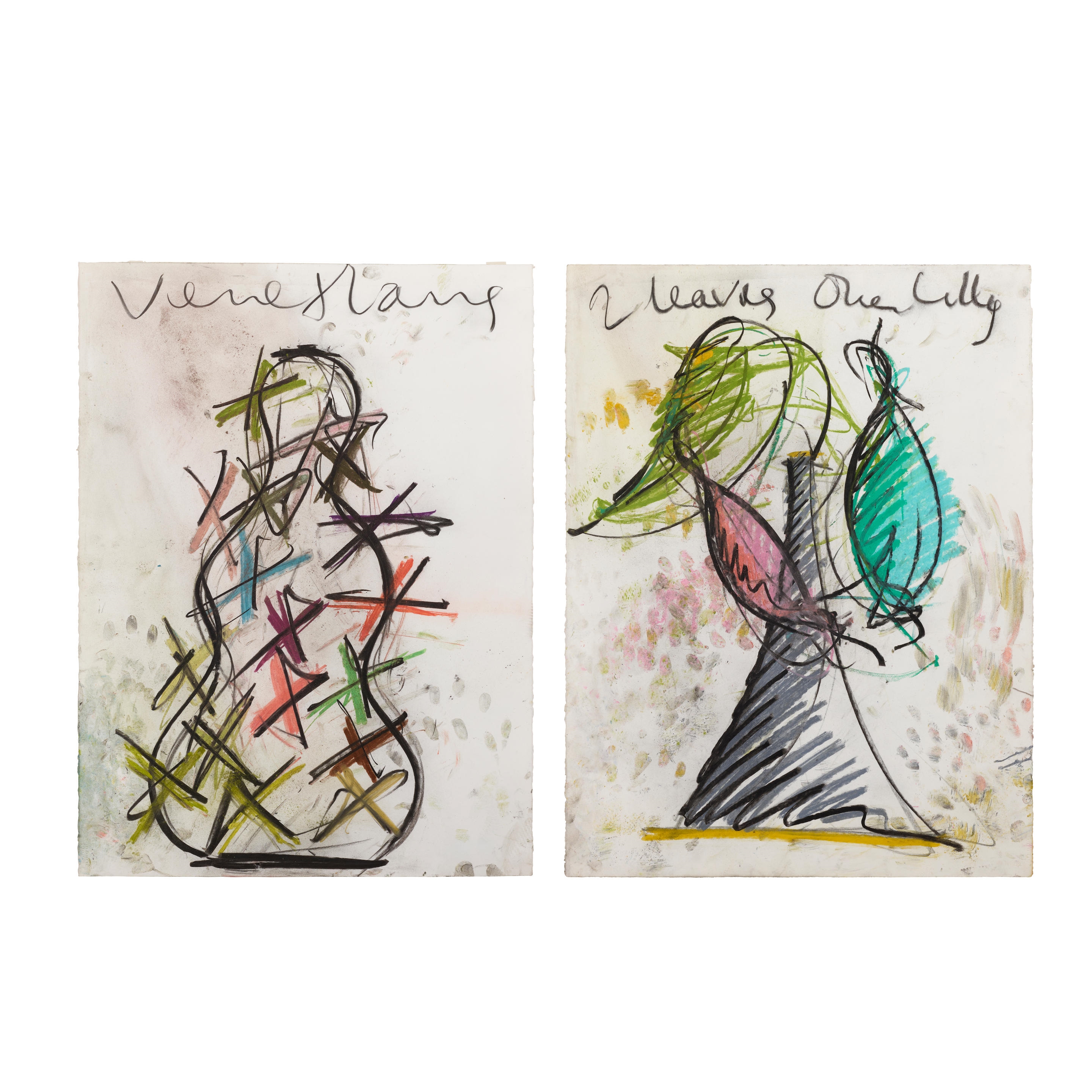 Dale Chihuly | FIVE -PIECE WHITE SEA FORM WITH BLACK LIP WRAP | MutualArt