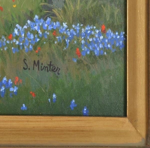 Sally Minter | Sally Minter Texas Bluebonnets Oil Painting | MutualArt