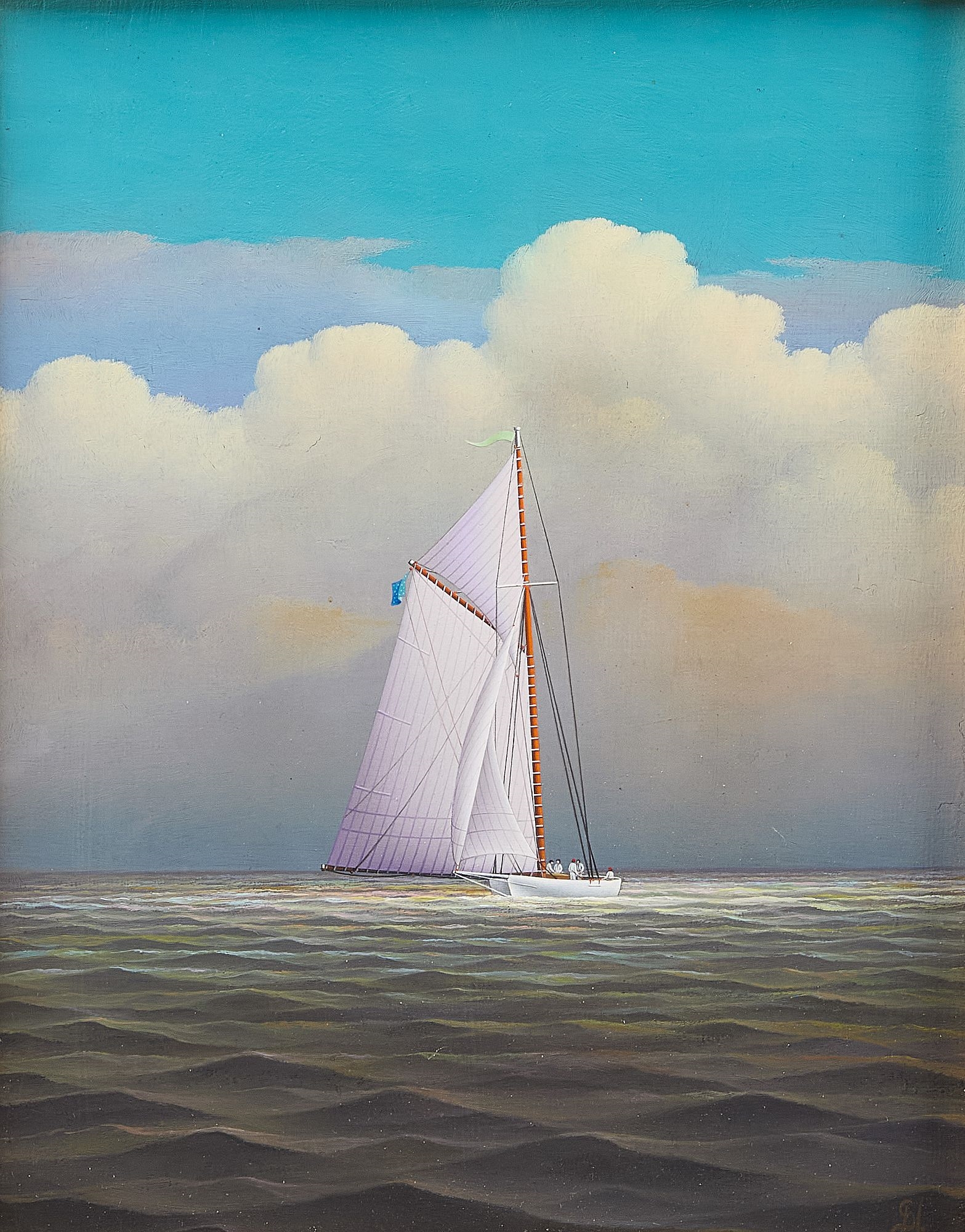 George Nemethy | Portrait of a schooner | MutualArt