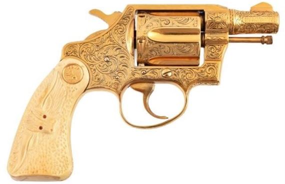 Dave Wade | Engraved Gold Plated Colt Detective Special .38 | MutualArt