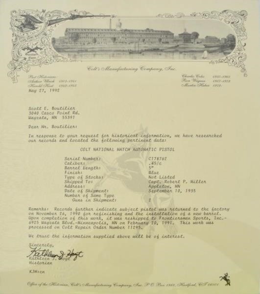 Robert Miller | Colt 1911 Pre-War National Match (1935) | MutualArt