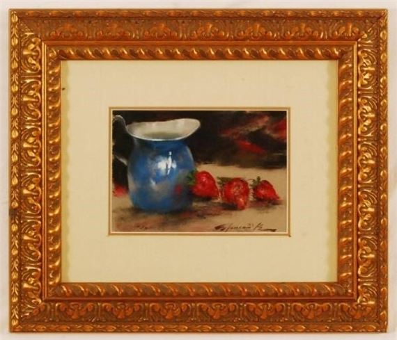 Ramon Kelley | Ramon Kelley Beautiful Still Life Pastel | MutualArt
