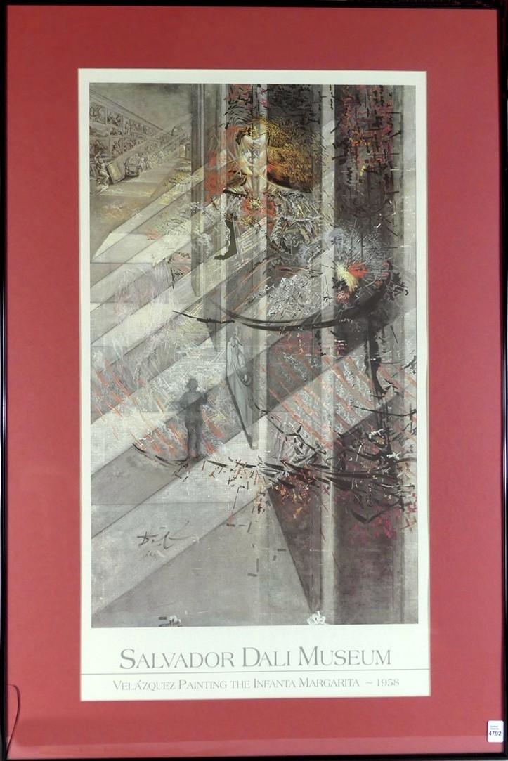 Salvador Dalí | A vintage Salvador Dali poster displayed in | MutualArt