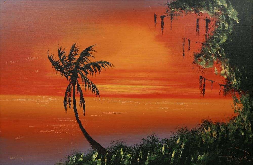 Isaac Knight | ISAAC KNIGHT FLORIDA HIGHWAYMEN FIRE SKY | MutualArt