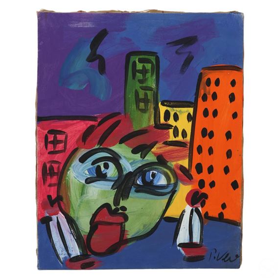 Peter Robert Keil | Peter Keil b.1942 Neo Expressionist Oil Painting ...