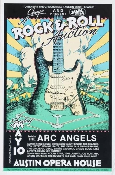 Sam Yeates | Rock & Roll Auction Poster by Sam Yeates (1991) | MutualArt
