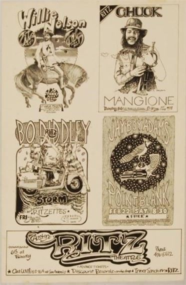 Various Artists | The Ritz Theatre Poster Willie Nelson | MutualArt