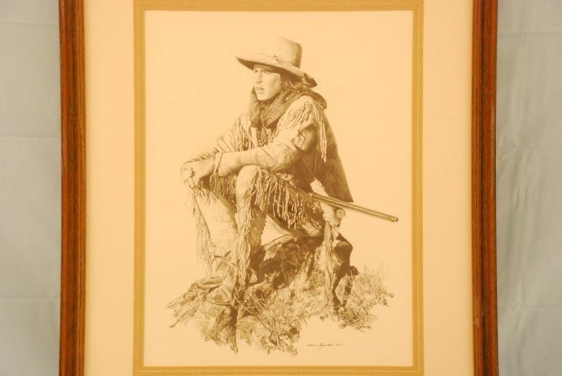 Reynolds | Indian Scout Pencil Drawing by Louie Reynolds | MutualArt