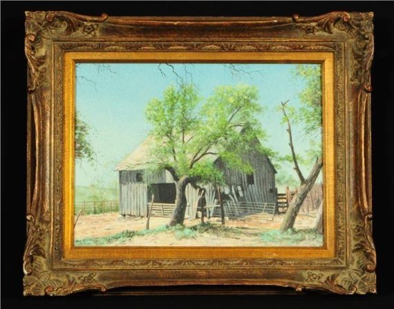 Jack Bryant | Jack Bryant Cabin Oil On Canvas | MutualArt