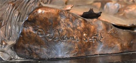 Duane Scott | Large Duane Scott Bronze Bald Eagle | MutualArt