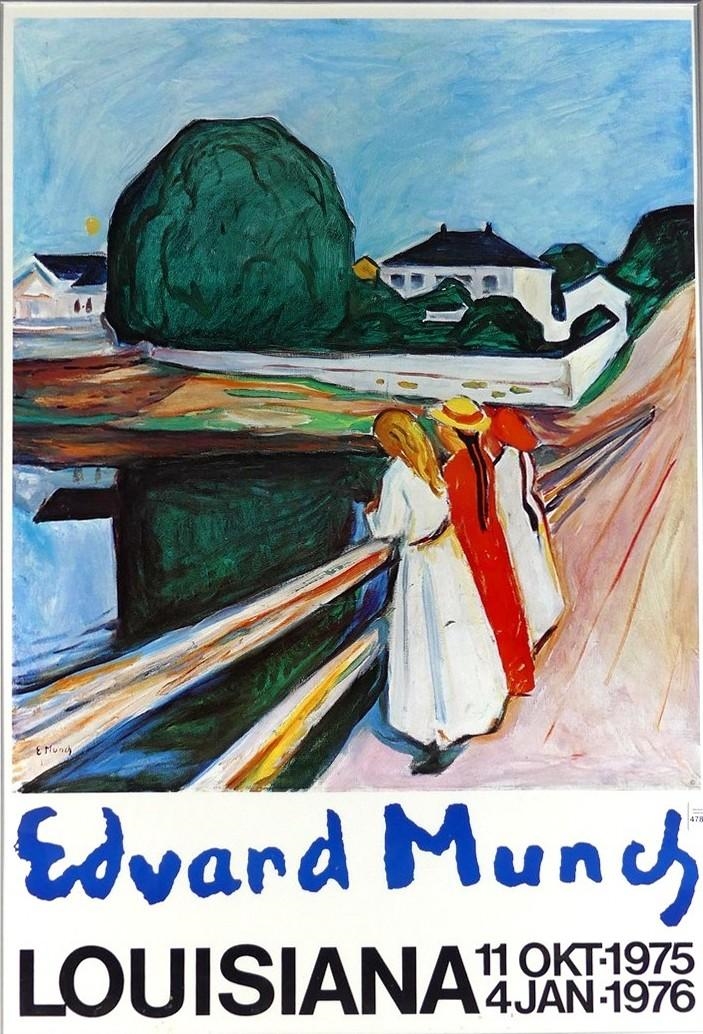 Edvard Munch | An original gallery exhibition poster from 1975-1976 ...