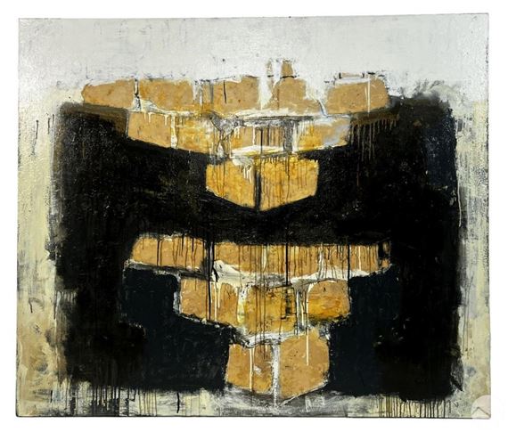 Paul Manes | Paul Manes b1948 Silurian Mixed Media Oil Painting (Circa ...